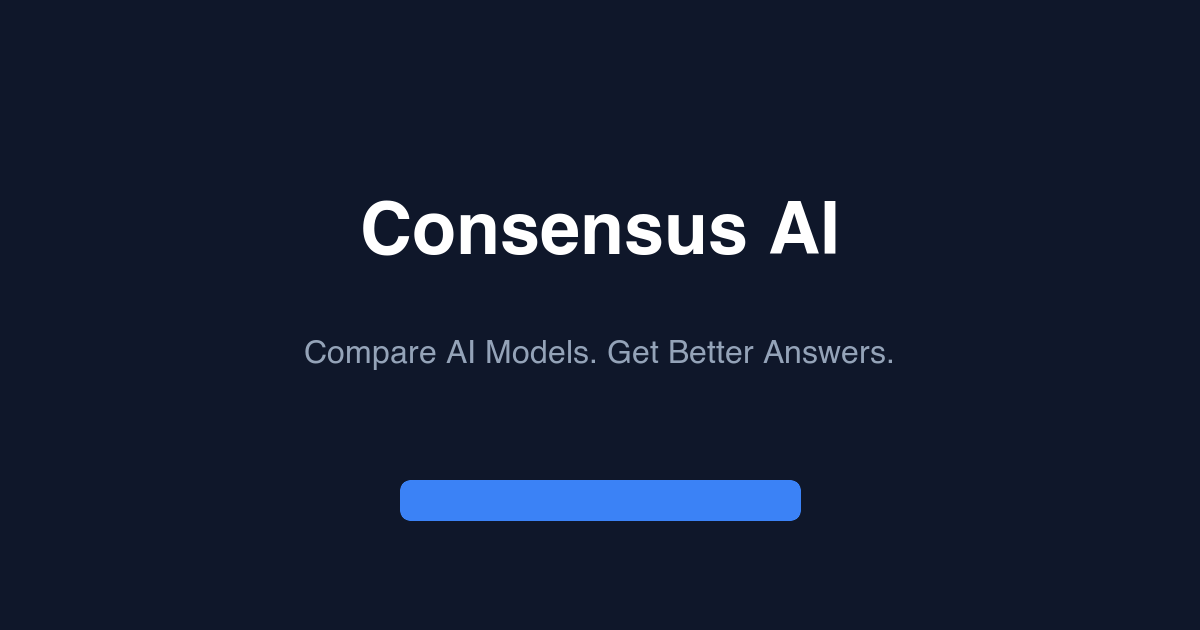Consensus AI